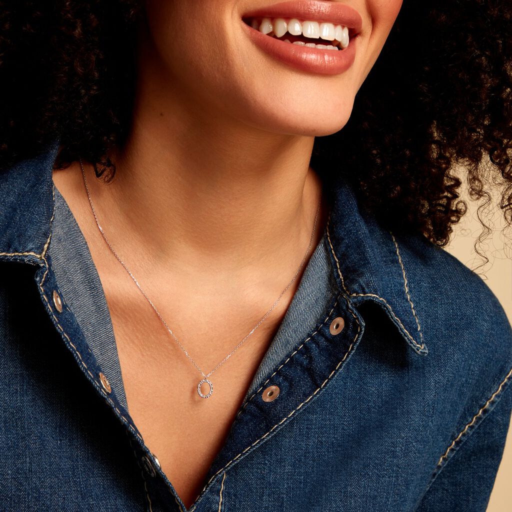 Collier Oran Or Blanc Diamant - B3CFBDB009C • Marc Orian | Bijouterie ...